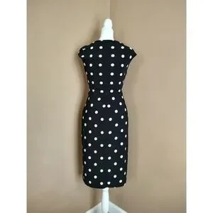 Lauren Ralph Lauren | Dresses | Lauren Ralph Lauren Black Polka Dot ...